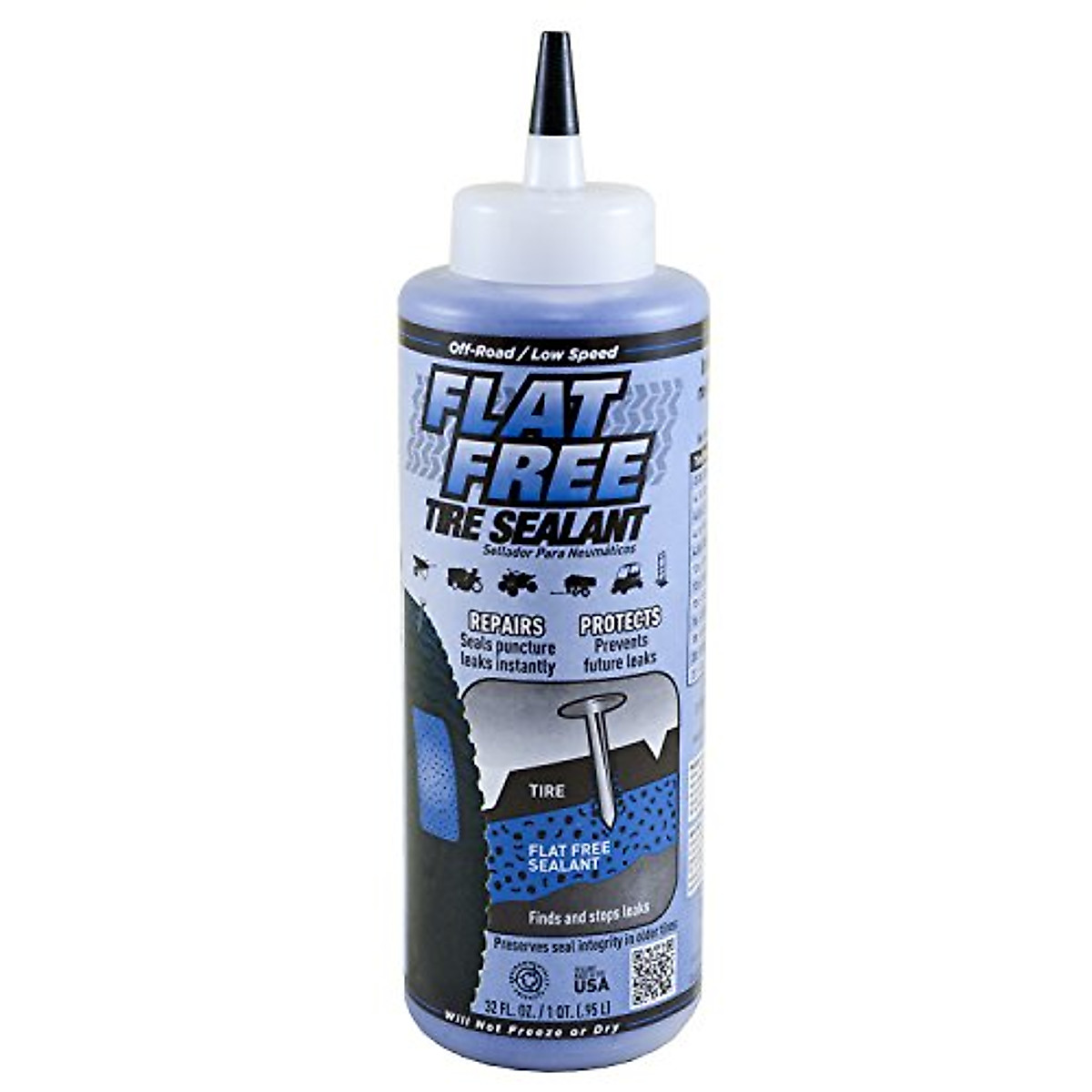 Marathon Flat Free Tire Sealant Bottle, 32-Ounce
