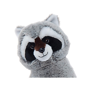 The Petting Zoo Raccoon Stuffed Animal Plushie, Gifts for Kids, Wild Onez Wildlife Zoo Animals, Raccoon Plush Toy 12 inches
