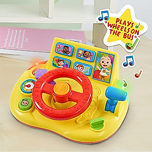CoComelon Learning Steering Wheel, Learning & Education, Officially Licensed Kids Toys for Ages 3 Up, Gifts and Presents by Just Play