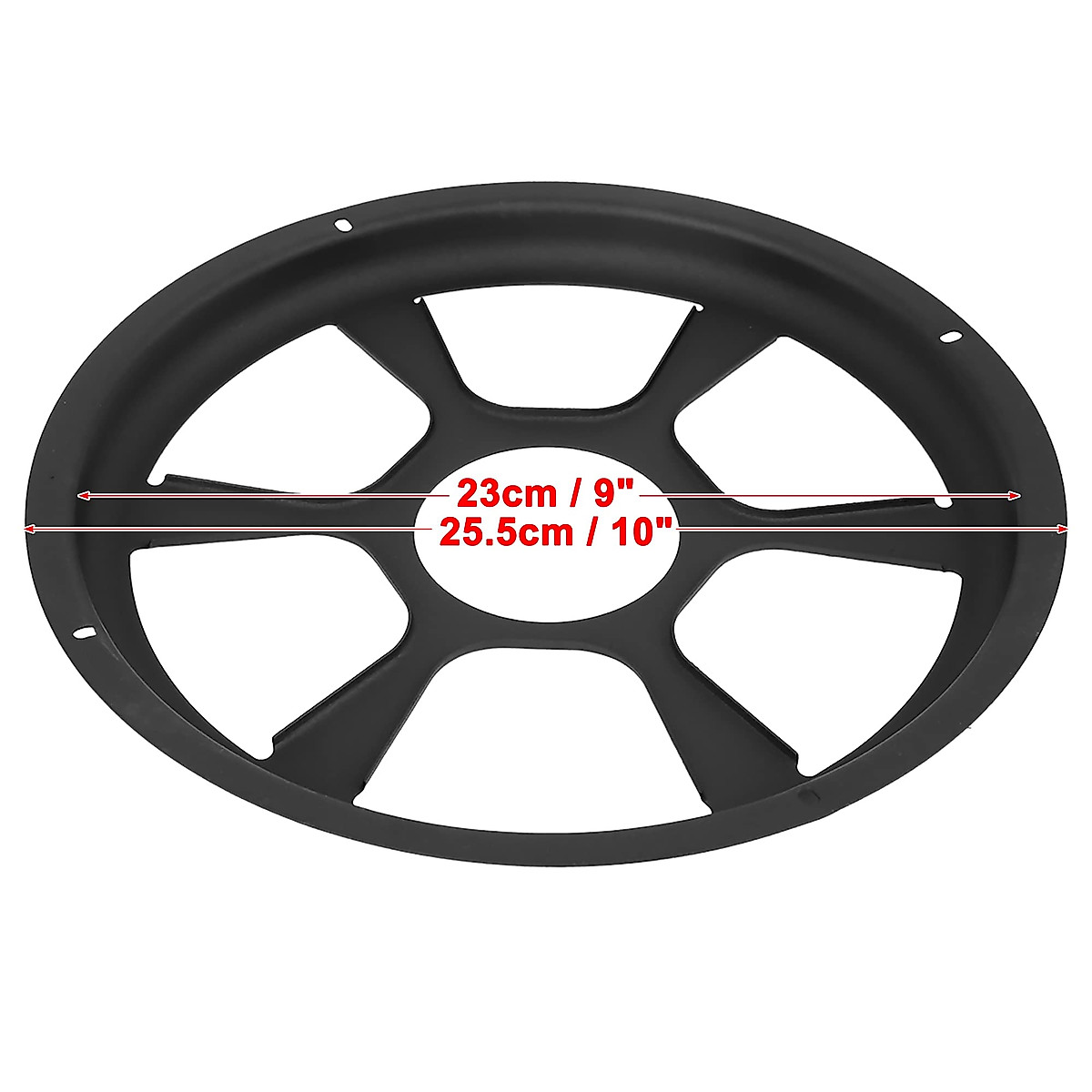 X AUTOHAUX Universal 9 Inch Black Car Audio Speaker Hollow Mesh Subwoofer Grill Cover Protector 2 Pcs