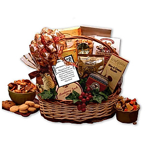 Free 1 - 3 Day Delivery - With Sincere Sympathy Gift Baskets - Bountiful Gourmet Sympathy Gift Basket