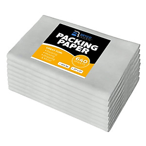 Packing Paper Sheets for Moving - 20lb - 640 Sheets of Newsprint Paper - Must Have in Your Moving Supplies - 27" x 17" - Made in USA