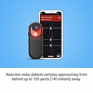 Garmin Varia™ RCT715, Bicycle Radar with Camera and Tail Light, Continuous Recording, Vehicle Detection