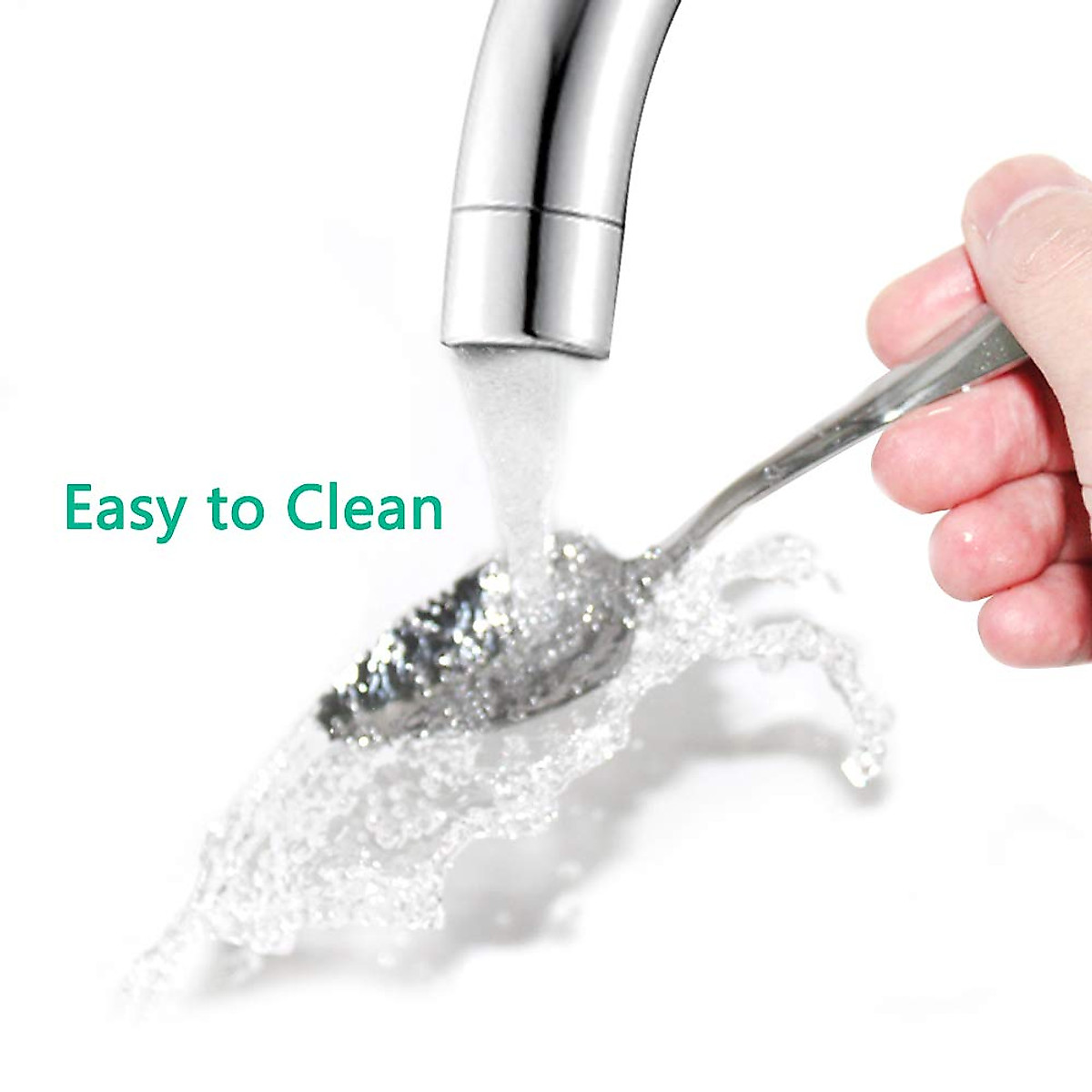 Set of 10, Grapefruit and Dessert Spoon, findTop Stainless Steel with Serrated Edge Spoons, 6-inch