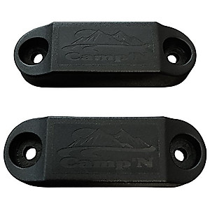 #1 Selling/Rated - Magnetic Baggage Door Catch - Holder - Clip - Latch for RV, Trailer, Camper, Motor Home, Cargo Trailer, Boat Compartments - Replaces Plastic Spring Clips (Black 1-Pair)