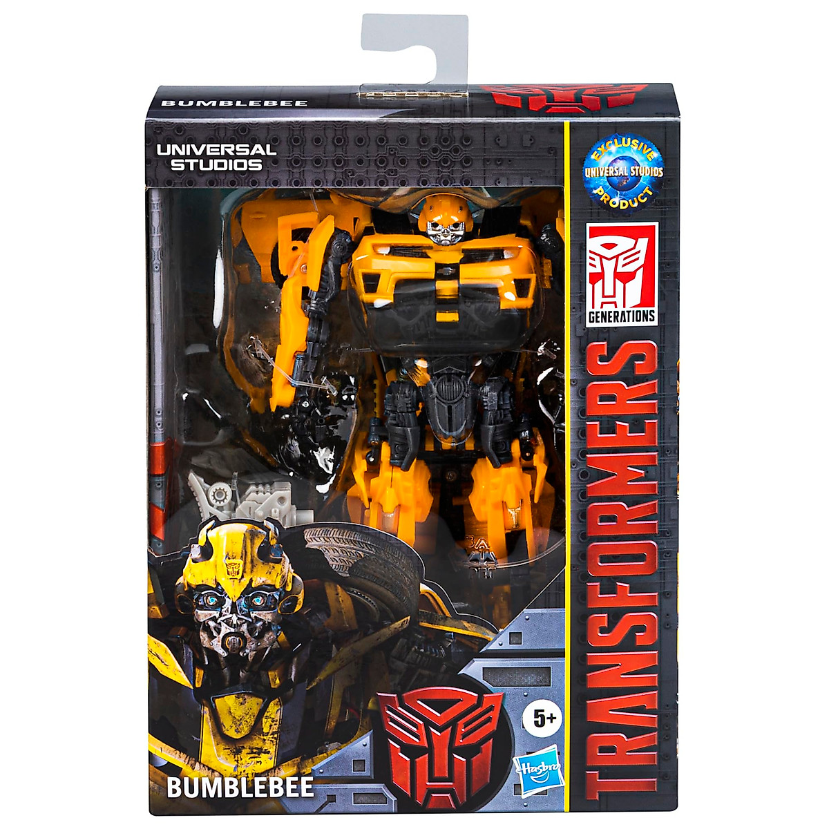 Transformers Toys Deluxe Class Universal Studios The Ride - 3D Bumblebee Action Figure - Ages 5 and Up, 4.5-inch