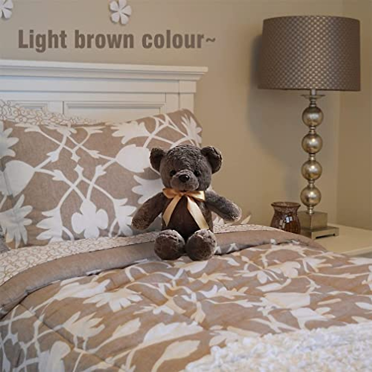 VYUSIT Teddy Bear Stuffed Animals, 12 inch Soft Cuddly Stuffed Plush Teddy Bear, Cute Plush Toys for Birthday Christmas New Year Valentine’s Day Wedding Party