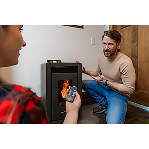 Generic Comfortbilt Small Mini Pellet Stove HP 40 1,500 ft² 25 LB Hopper Apline Series, Black