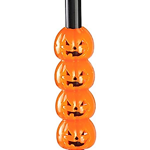 BinaryABC Halloween Pumpkin Straws,Halloween Party Straws,Halloween Drinking Straws,Halloween Party Favors Decorations Supplies,Pack of 5(Random Style)