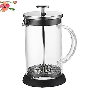 CONGARTENO 1pc Fashion Coffee Pot Manual Espresso Machines Tea Strainer Press Tea Maker Tea Brewer Pot Espresso Maker Press Coffee Machine Manual Espresso Press Coffee Filtration Teapot Black