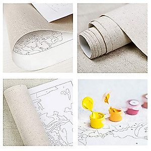 Chenistory 4 Packs DIY Paint by Number for Kids & Adults Acrylic Painting 16 x 20 inch Paint Canvas with Paintbrushes Set Draw Arts Craft Home Decoration - Mountain Landscape Picture