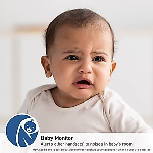 Panasonic Cordless Phone System, Expandable Home Phone with Call Blocking, Bilingual Caller ID and High-Contrast Display, 3 Handset - KX-TGD613B (Black)