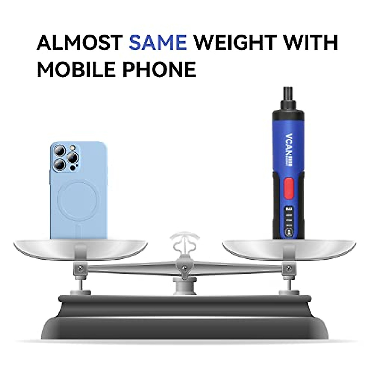 VCANENERGY 4V Electric Screwdriver,2000mAh USB Rechargeable Battery,Cordless Power Screwdriver with LED Light,Adjustable Torque,38 in 1,Suitable for small projects