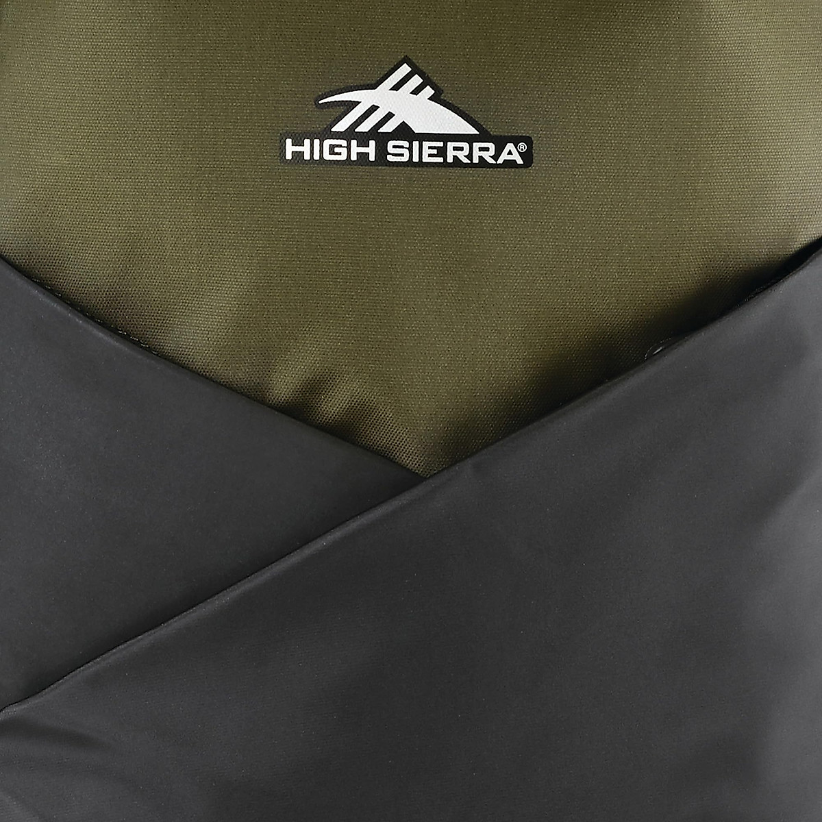 High Sierra Luna Polyester Large Storage Backpack with Grab Handle, 360 Degree Reflectivity, and Laptop Padded Pocket Sleeve, Olive & Black