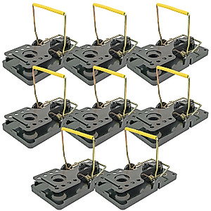 iTrap Easy Set Snap Rat & Mouse Traps w/ Bait Cups, 8 Pack - Simple Deadly Pest Control