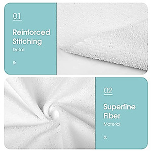 DEVONWIDE Love Has Four Paws Kitchen Towels 14" x 29", Funny Pet Quote Sayings Dish Towels Absorbent Drying Cloth Decorative White Hand Towel Gift for Dog Cat Pet Lovers Dinning Home Bathroom Decor