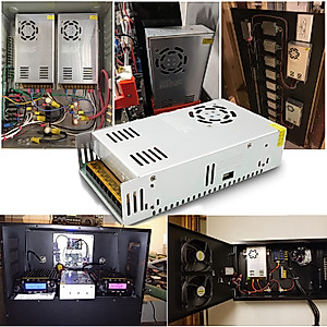 DC 12V 30A Power Supply 360W Universal Regulated Switching AC to DC Converter AC 110V/220V (SMPS) Transformer Driver Adapter for LED Strip Light, CCTV Camera Security System, Radio, Computer Project