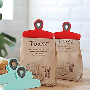 Chip Bag Clips for Food, 4 Large Heavy Duty Bag Chips Set for Kitchen Storage, 5.3 Inches Wide