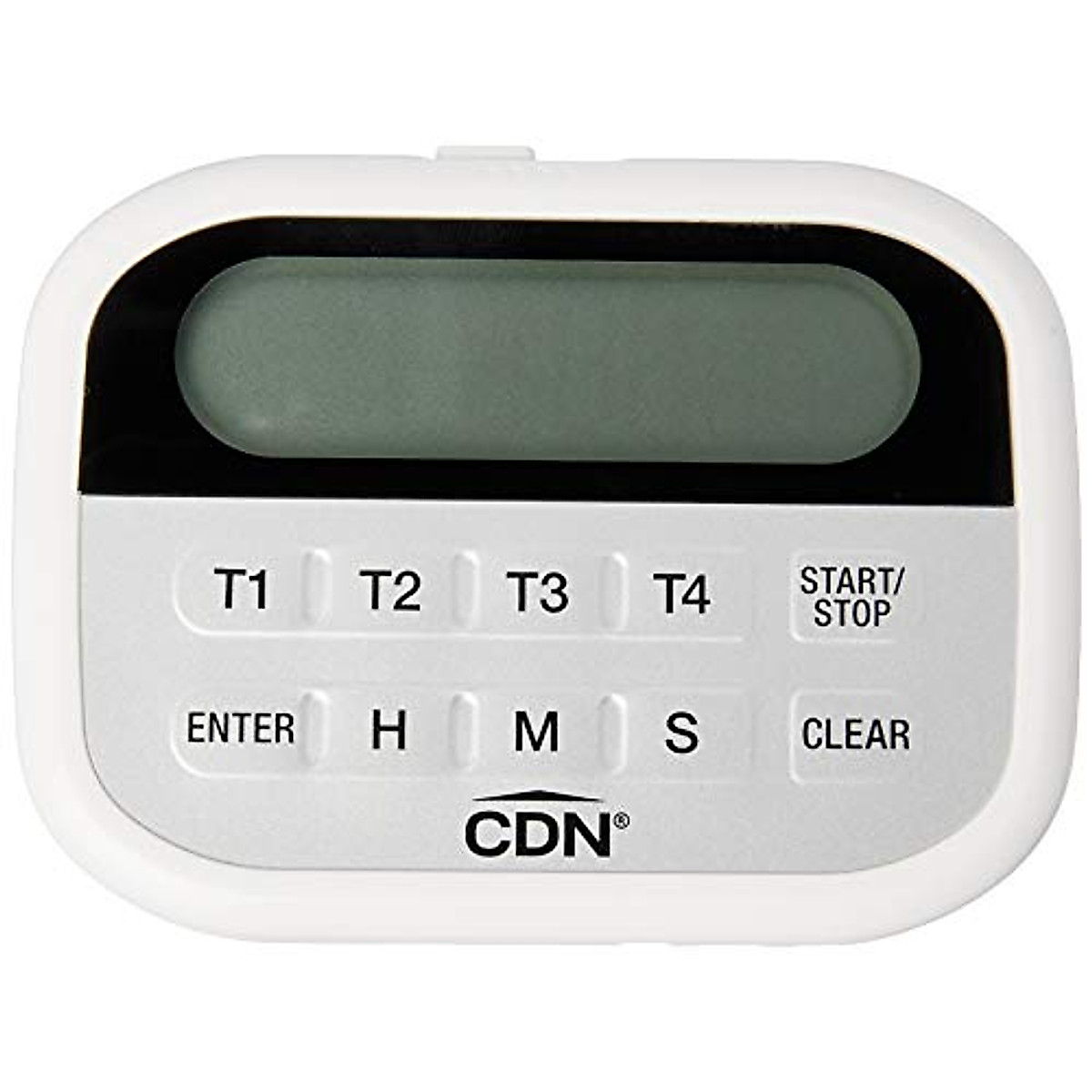 CDN 4-Event Clock Digital Timer, White