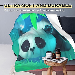 VODRM Spooky Ghost Blanket Cute Floral Autumn Flowers Throw Blankets Gifts for Kids Lightweight Soft Fleece Cozy for Sofa Couch Bed Room Travel Birthday Halloween Decor 50x60in