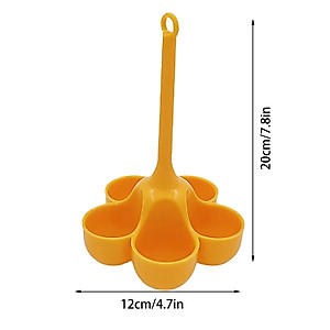 Egg Boiler Holder, Silicone Egg Poaching Cups, Heatproof Cooker Silicone Egg Steamer Tray, Kitchen Gadget Egg Poaching Boiling Cooker Rack for Steamer, 5 Grids