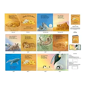 Elizabeth's Studio Hush Little Ones 36" Cloth Book Panel Multi, Fabric by the Yard