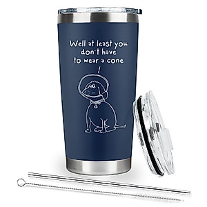 CHICKOR Stainless Steel Tumbler, 20.0 fl oz, Charcoal Purple - Get Well Soon Gifts for Men Women Post Surgery