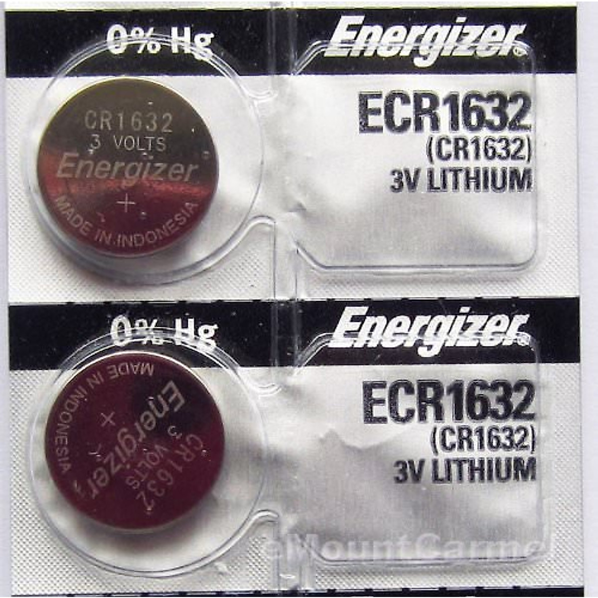 Energizer CR1632 Lithium Battery 3V (2 Batteries)