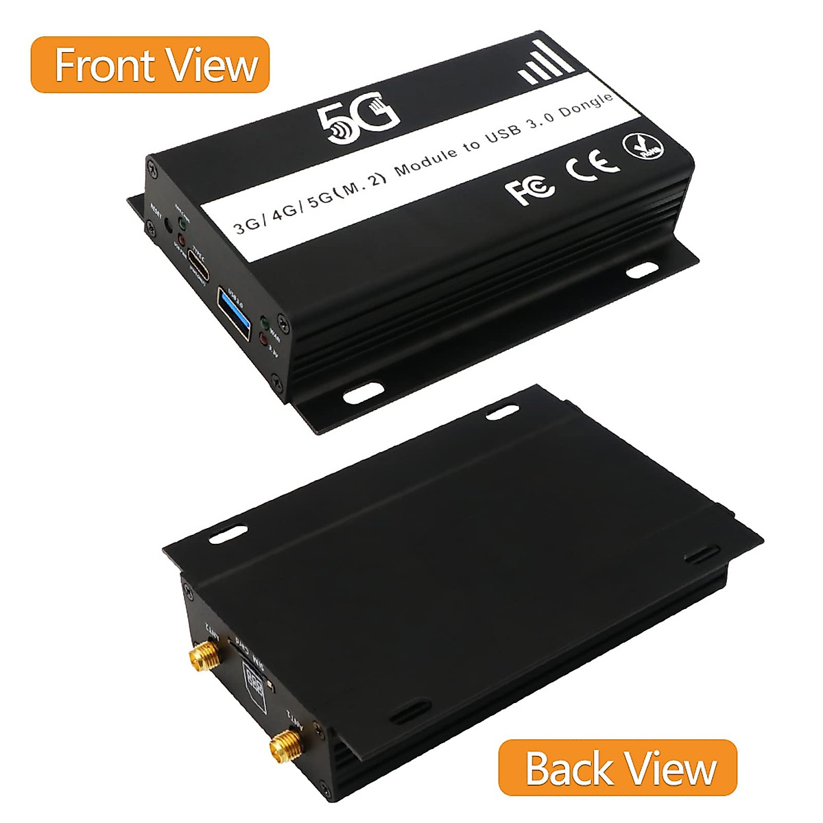 Heayzoki Wireless Network Card NGFF M.2 to USB 3.0 WiFi Network Card Converter with High Gain 2.4G 5G Antenna USB WiFi Adapter for PC Laptop Desktop