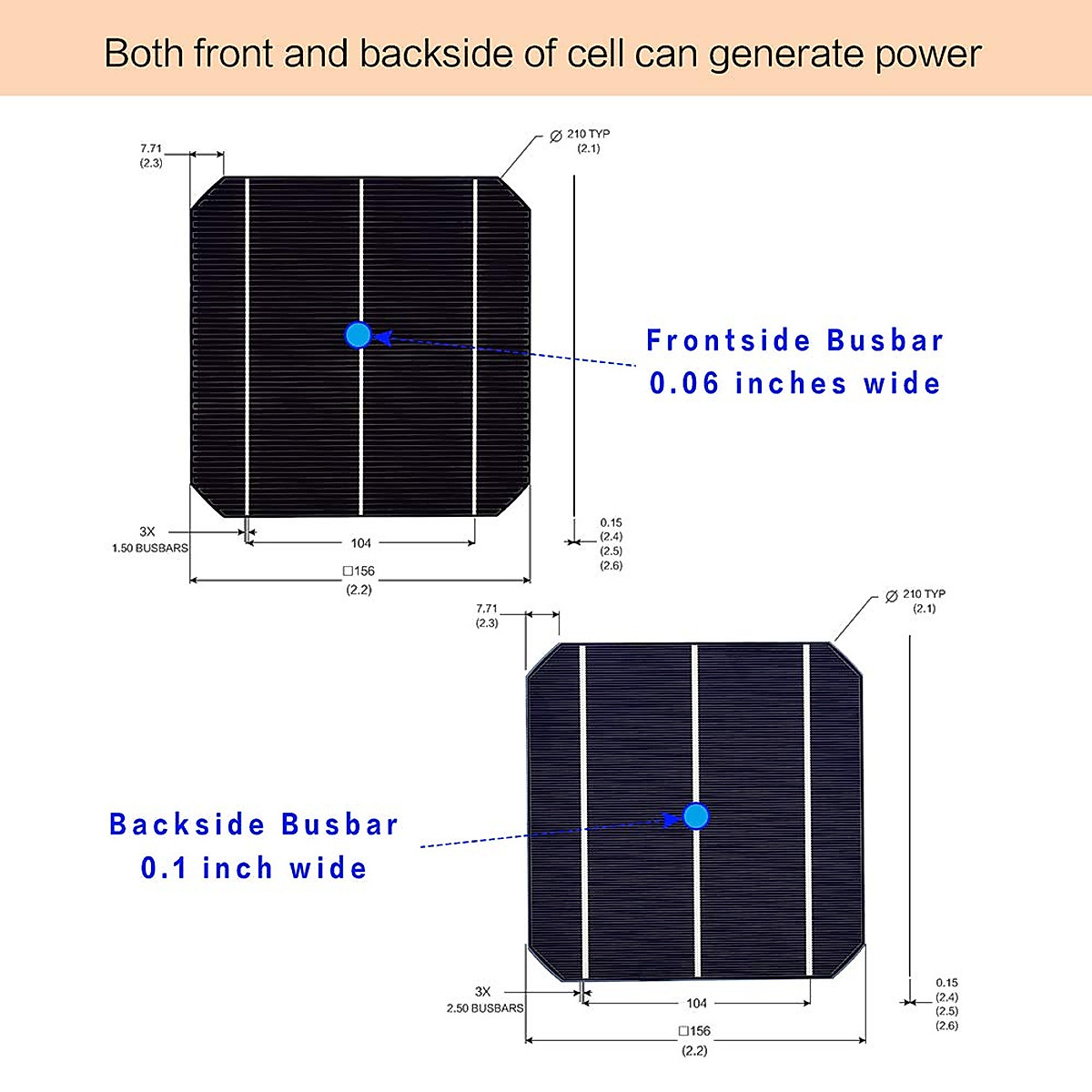 Winnewsun Flexible Solar Panel Bifacial Flexible Solar Panel 100W New Generation High Efficiency Solar Panel New Technology Solar Panel