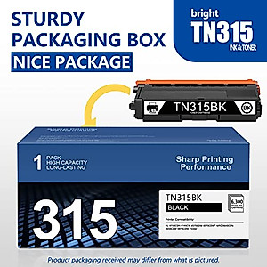 EAXIUCE (Black, 1-Pack) Compatible High Yield TN315 TN315BK Toner Cartridge Replacement for Brother HL-4150CDN 4140CW 4570CDW 4570CDWT MFC-9640CDN 9650CDW 9970CDW Printer by PALLAEAXIUCEMTONER