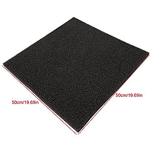 Thereisno Aquarium Filter Media Biochemical Cotton Sponge Pad Replacement Filter Foam 20x20x0.8 Inches Cut to Fit High Porosity Mesh Sieve
