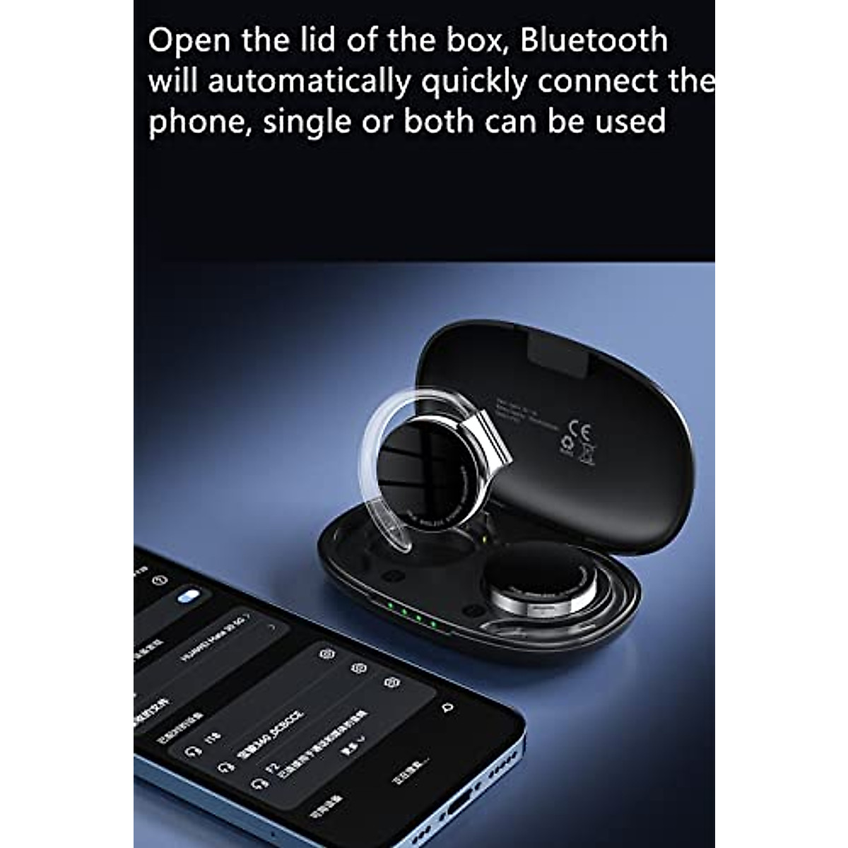 SMINKA Upgrade Wireless Earbuds, Charging Case Bluetooth 5.2 Headphones with Mic,Wireless Headphones Running with IP5 Waterproof Ear Hooks,Open Ear for Sport/Work