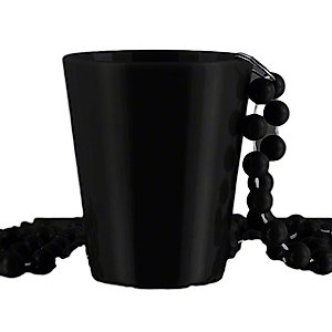 blinkee Non Light Up Black Shot Glass on Black Beaded Necklaces