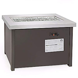 Barton Outdoor Propane Gas Fire Pit Patio Garden Flame w/Firepit Heater Weather Cover, ANSI Certificated 50,000BTU