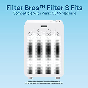 Filter Bros HEPA Filter S 1712-0096-00 Replacement Fits Winix Plasmawave C545