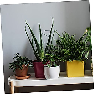 Yardwe 2pcs Plant Climbing Trellis Metal Planters for Outdoors Mini Plants Plant Stand Outdoor Cucumber Trellis Climbing Rose Trellis Artificial Trellis Gardening Accessory Rattan Frame