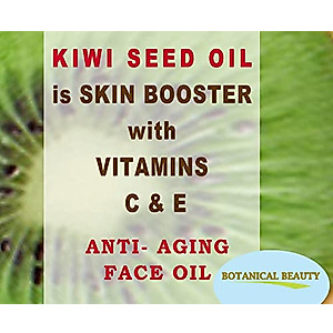 Botanical Beauty KIWI SEED OIL. 100% Pure Natural Undiluted Virgin Cold Pressed Carrier Oil. 1 Fl.oz.- 30 ml for Face, Skin, Body, Hair, Nail Care