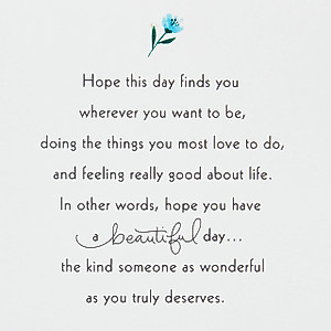 Hallmark Paper Wonder Displayable Pop Up Birthday Card for Women (Beautiful Day)