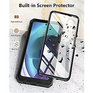 SOiOS for Motorola Moto G-5G 2022 Case: Drop Proof Sturdy Protection Phone Cover with Kickstand Military Grade Rugged Shockproof TPU Matte Textured(NOT 4G)