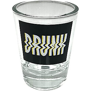 Black Ball Corp. Drunk - 2oz Novelty Shot Glass - 2 Piece Set