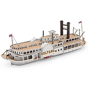 Metal Earth Sultana Steamboat 3D Metal Model Kit Fascinations