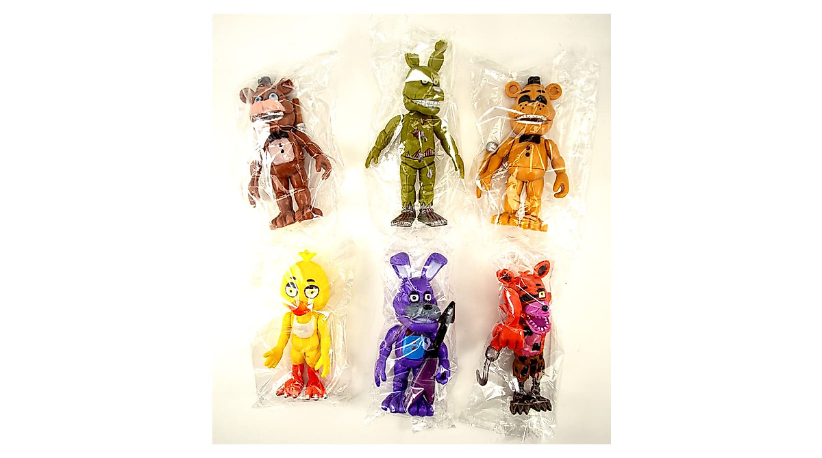 FNAF Action Figures Set (6 pcs) - Perfect for Kids