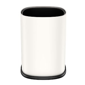 BETHEBST Open Top Metal Waste Basket, Stainless Steel Metel Garbage Can with Double Layer Bucket,4 Gallon/15 Liter