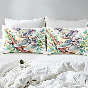 Personalized Koala Comforter Queen - Koala Comforter Twin Size, Koala Bed Set Twin Koala Comforter Set for Boys Girls Koala Bedding Sets Lightweight, Koala Bed Sets Queen Size Koala Comforter Set