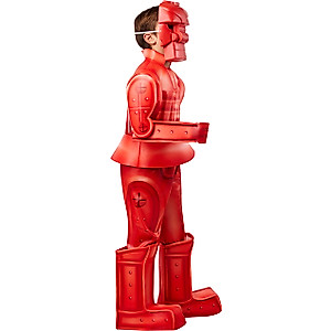 Rubies Child's Mattel Rock 'Em Sock 'Em Robots Red Rocker Deluxe Costume, As Shown, Large