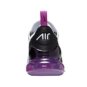 Nike Women's Air Max 270 Shoes, White/Black-fuchsia Dream, 8
