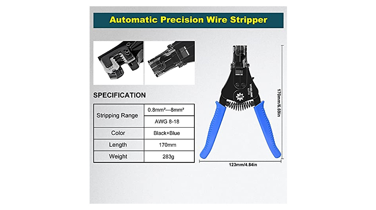 VCELINK Automatic Wire Stripper: Durable & Easy to Use