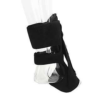 Plantar Fasciitis Night Splint, Foot Drop Support Brace, Adjustable Night Foot Splint for Women and Men (Black)