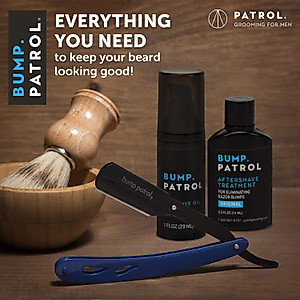 Bump Patrol Maximum Strength Aftershave Formula - After Shave Solution Eliminates Razor Bumps and Ingrown Hairs - 2 Ounces